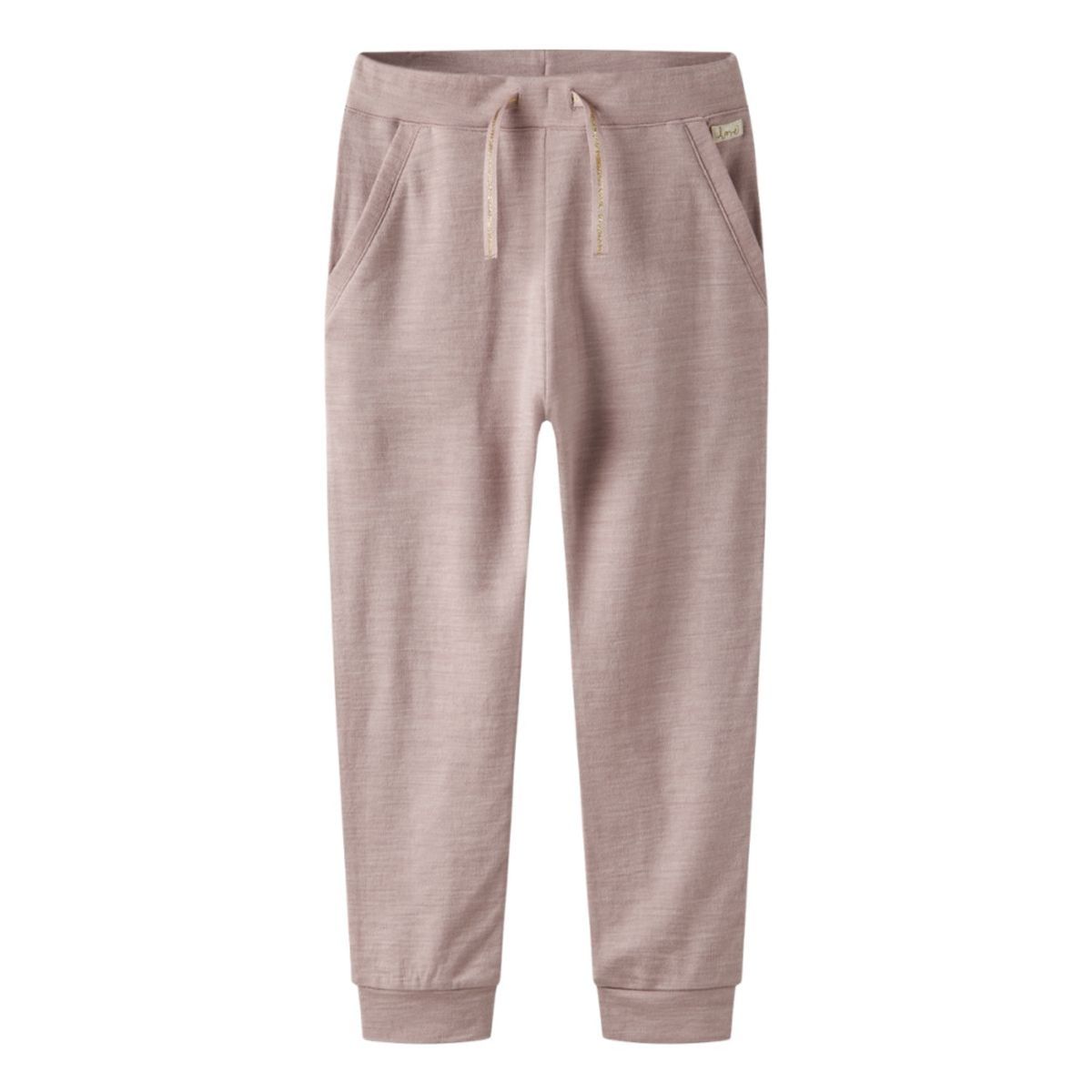 Name It - Ullbukse Wesso Shadow Gray Gold String - Guttelus.no
